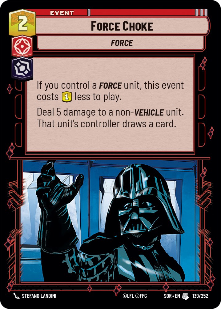 Force Choke - Spark of Rebellion - Star Wars: Unlimited