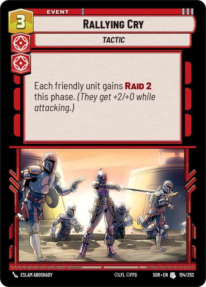 Rallying Cry - Spark of Rebellion - Star Wars: Unlimited