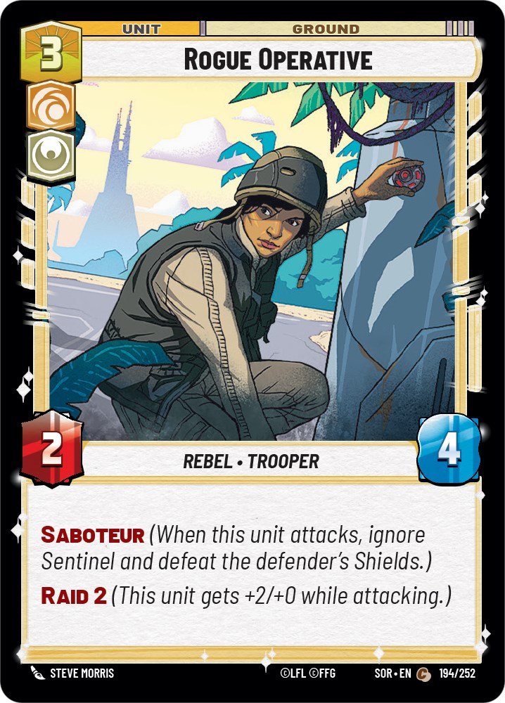 Rogue Operative - Spark of Rebellion - Star Wars: Unlimited