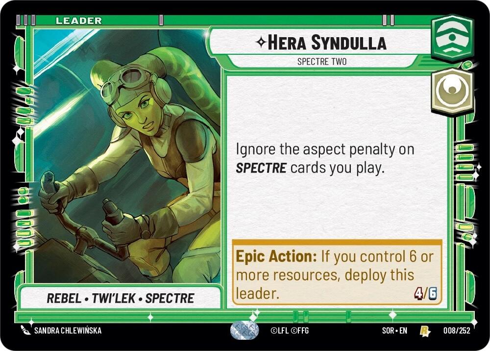 Hera Syndulla - Spectre Two - Spark of Rebellion - Star Wars: Unlimited