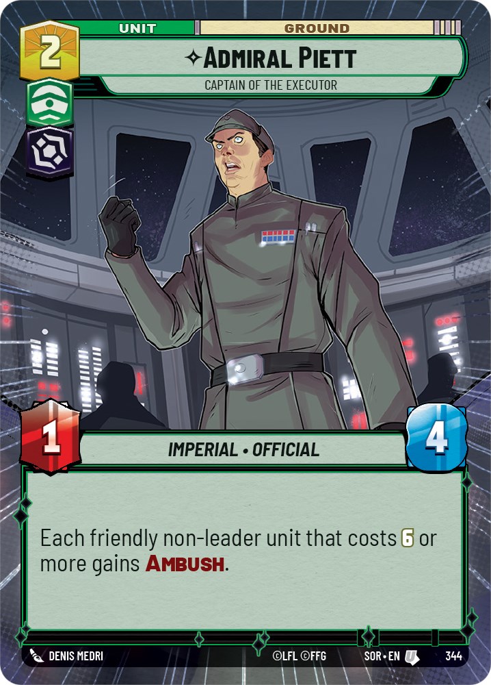 Admiral Piett - Captain of the Executor (Hyperspace) - Spark of ...