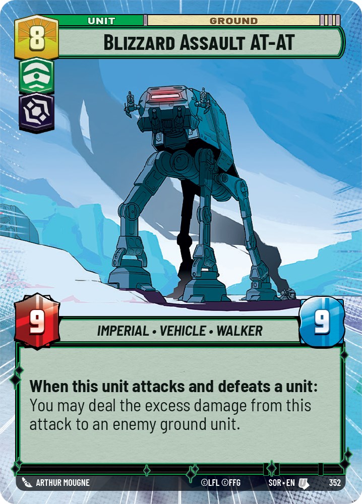 Blizzard Assault AT-AT (Hyperspace) - Spark of Rebellion - Star Wars: Unlimited