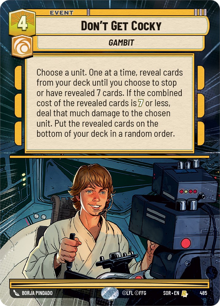 Don't Get Cocky (Hyperspace) - Spark of Rebellion - Star Wars: Unlimited