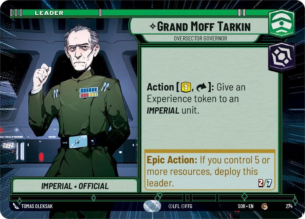 Grand Moff Tarkin - Oversector Governor (Hyperspace) - Spark of ...