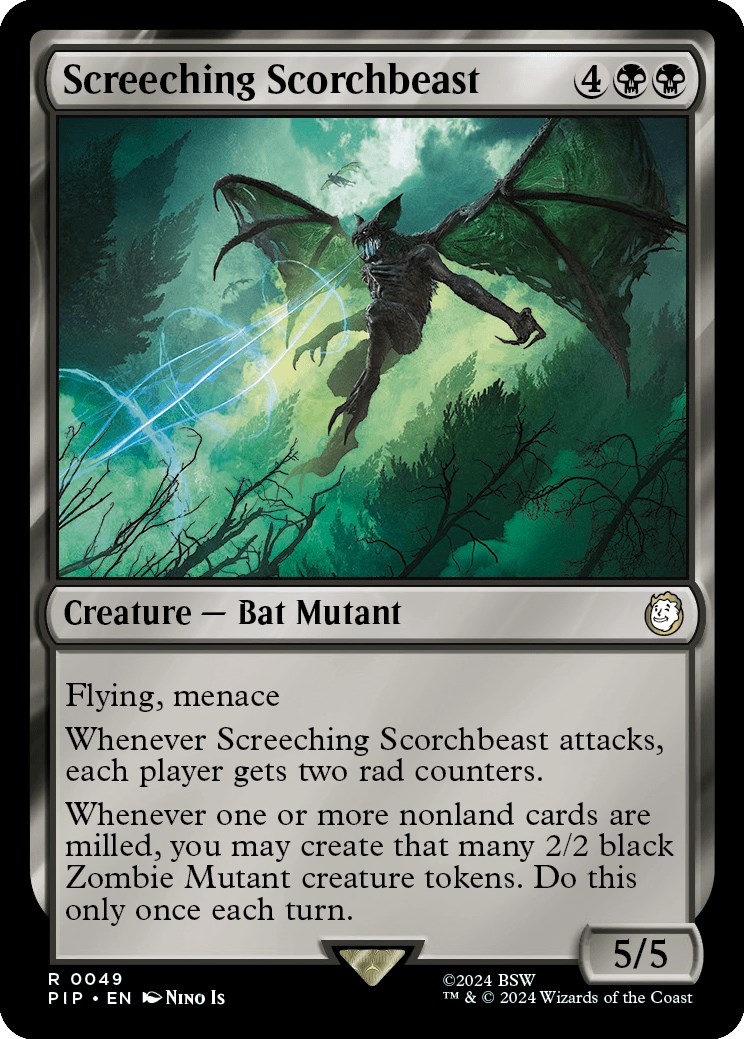 Screeching Scorchbeast - Universes Beyond: Fallout - Magic: The Gathering