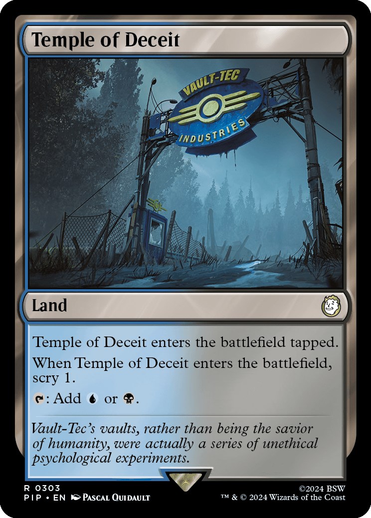 Temple of Deceit - Universes Beyond: Fallout - Magic: The Gathering