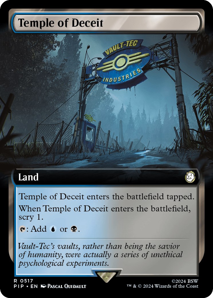 Temple of Deceit (Extended Art) - Universes Beyond: Fallout - Magic ...