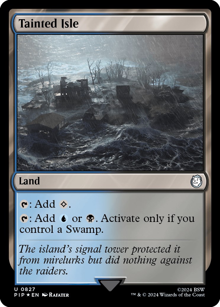 Tainted Isle (Surge Foil) - Universes Beyond: Fallout - Magic: The Gathering