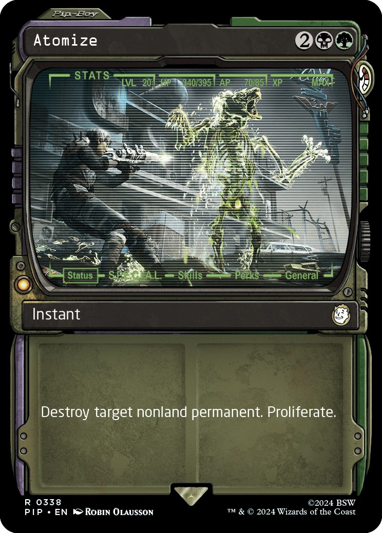 Atomize (Showcase) - Universes Beyond: Fallout - Magic: The Gathering