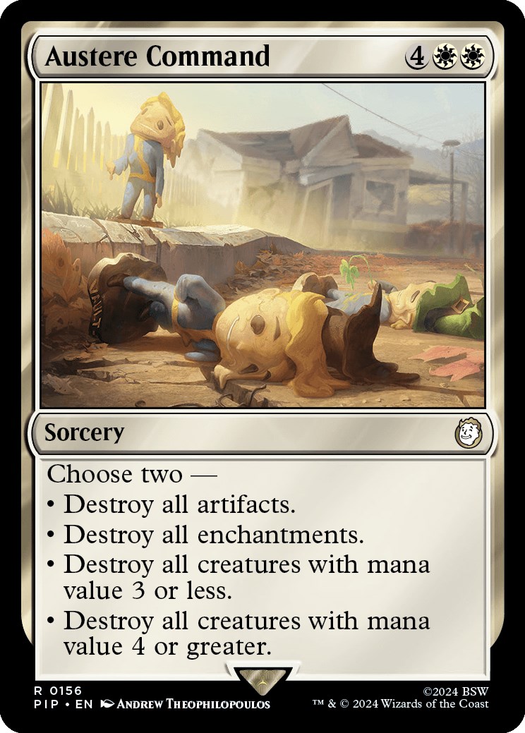 Austere Command - Universes Beyond: Fallout - Magic: The Gathering