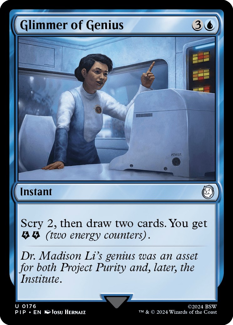 Glimmer of Genius - Universes Beyond: Fallout - Magic: The Gathering