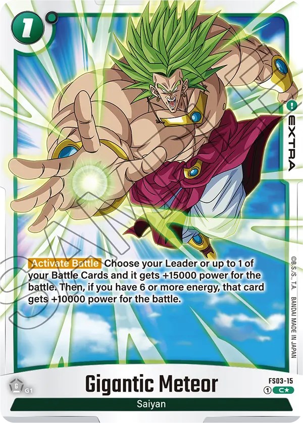 Gigantic Meteor (Bonus Pack Alternate Art) - Starter Deck 3: Broly ...
