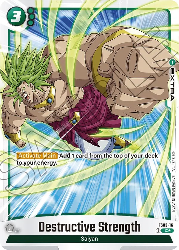 Destructive Strength (Bonus Pack Alternate Art) - Starter Deck 3: Broly ...
