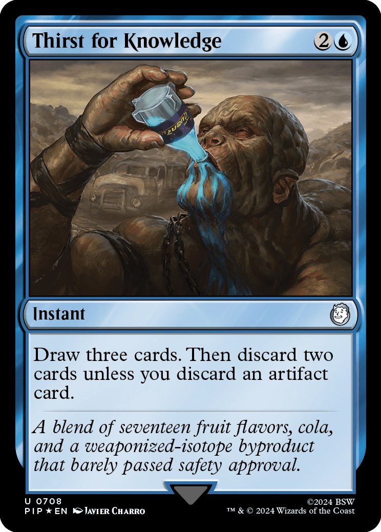 Thirst for Knowledge (Surge Foil) - Universes Beyond: Fallout - Magic ...