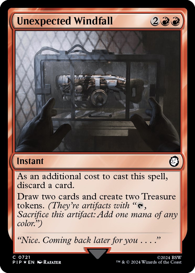 Unexpected Windfall (Surge Foil) - Universes Beyond: Fallout - Magic ...