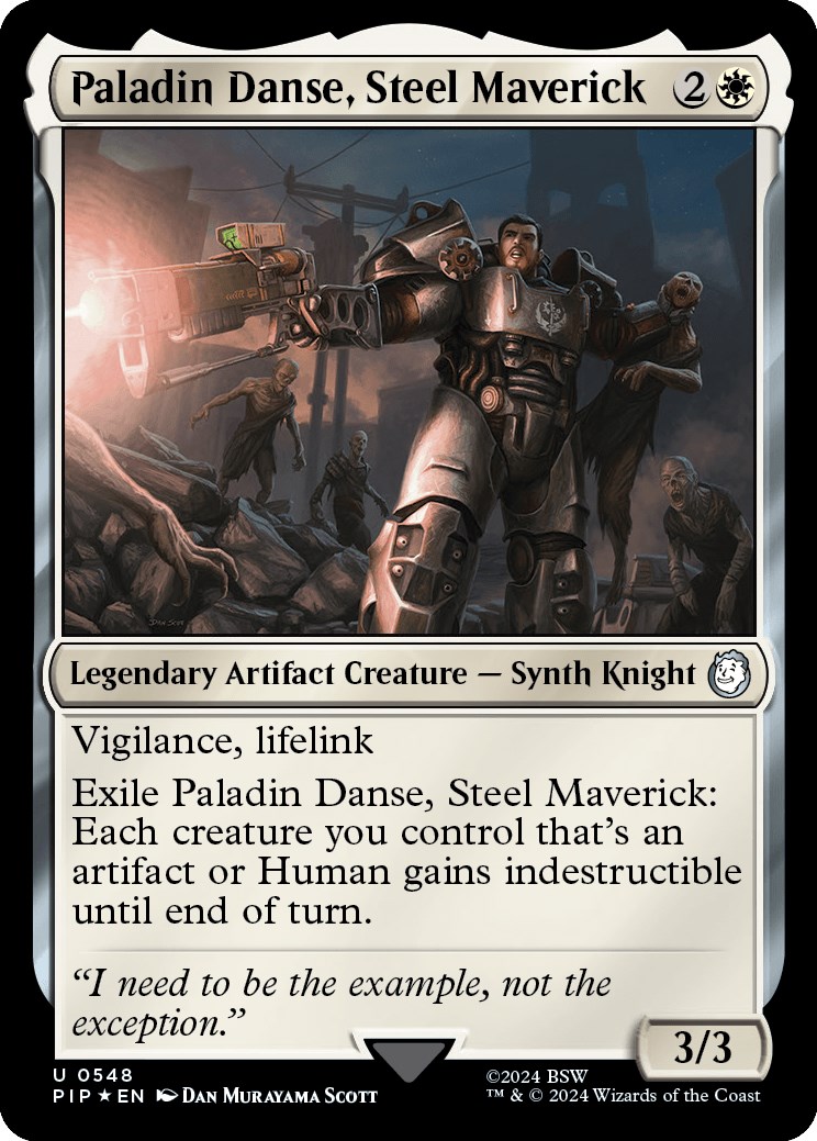 Paladin Danse, Steel Maverick (Surge Foil) - Universes Beyond: Fallout ...
