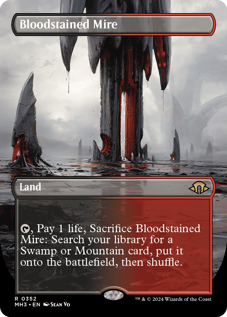 Bloodstained Mire (Borderless) - Modern Horizons 3 - Magic: The Gathering