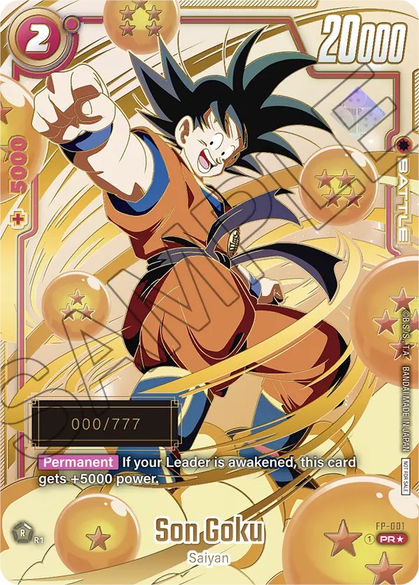 Son Goku - FP-001 (Serial Numbered) - Fusion World Promotion Cards and ...