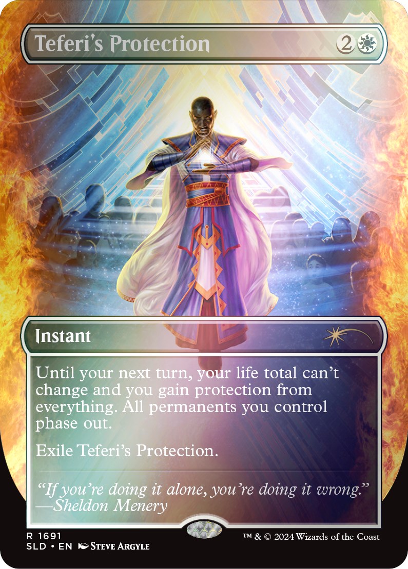 Teferi's Protection (1691) (Rainbow Foil) - Secret Lair Drop Series ...