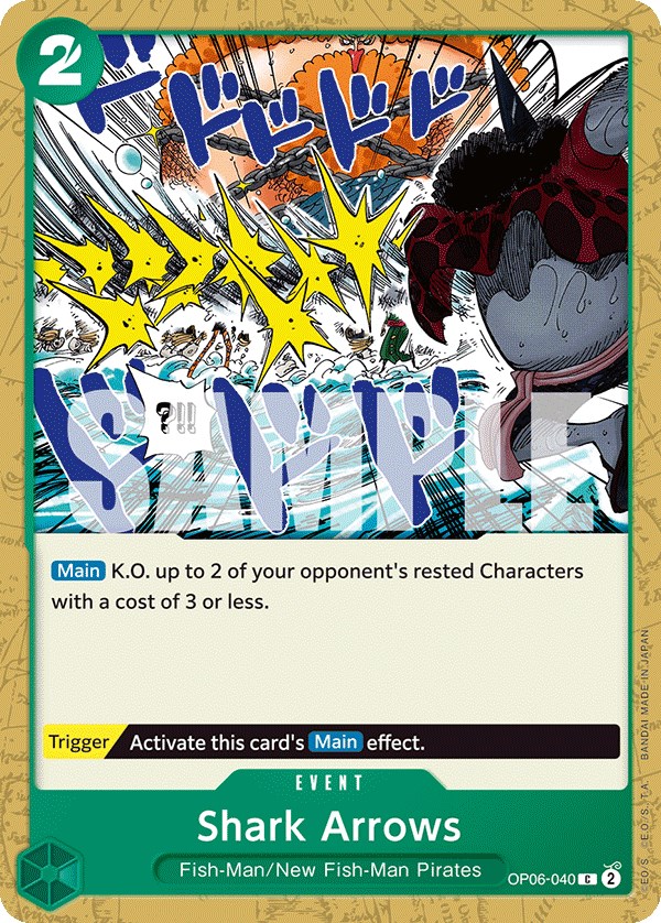 Shark Arrows - Wings of the Captain - One Piece Card Game