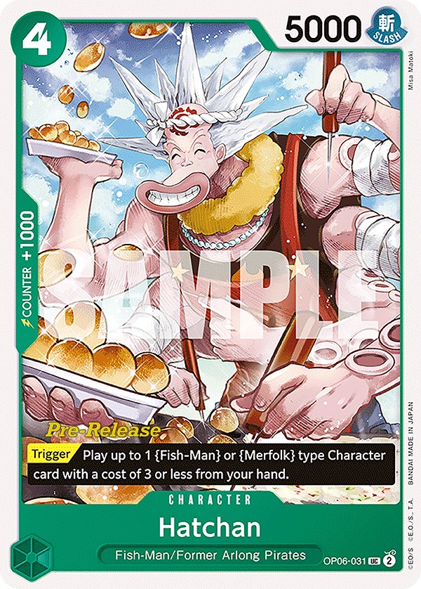 Hatchan - Wings of the Captain Pre-Release Cards - One Piece Card Game