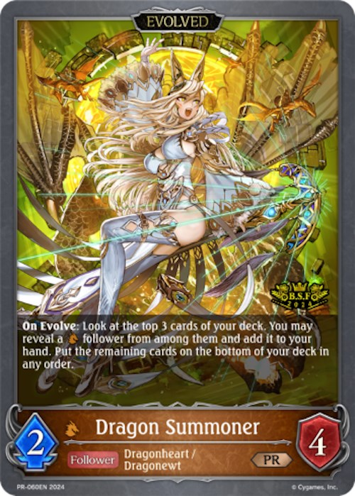 Dragon Summoner (Evolved) (Spring Fest 2024) - Shadowverse: Evolve Promo Cards - Shadowverse: Evolve