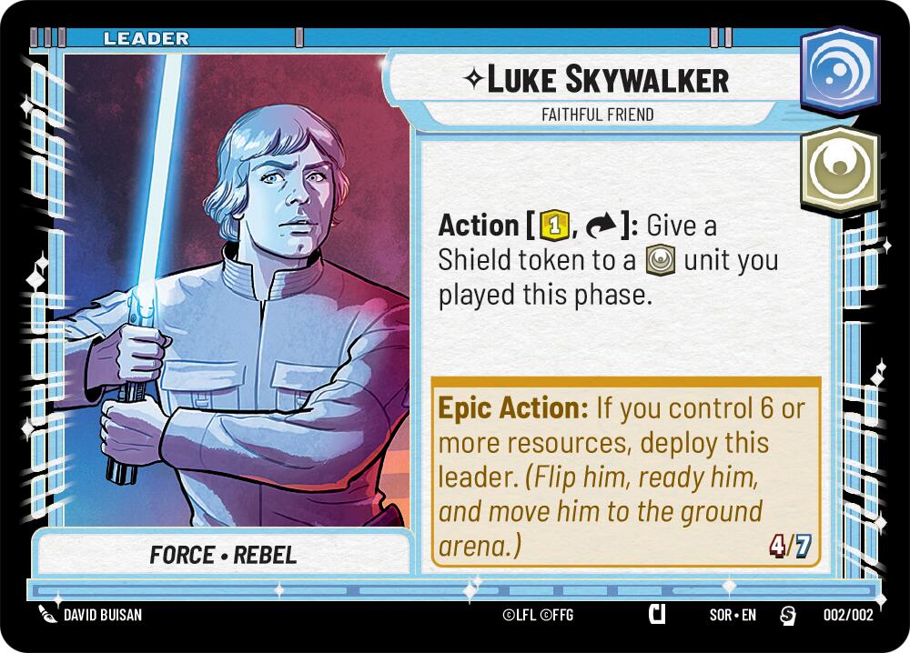 Luke Skywalker - Faithful Friend - Prerelease Promos - Star Wars: Unlimited