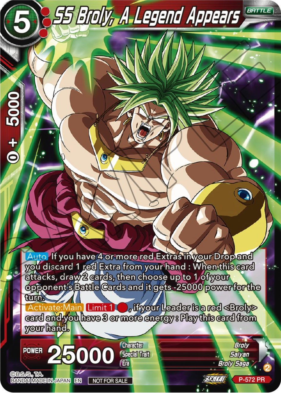 SS Broly, A Legend Appears (Zenkai Series Tournament Pack Vol.7 ...