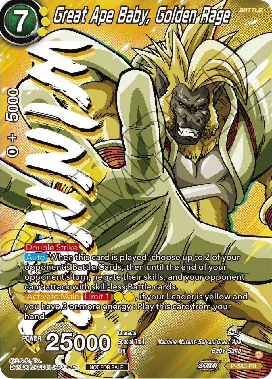 Great Ape Baby, Golden Rage (Zenkai Series Tournament Pack Vol.7 ...