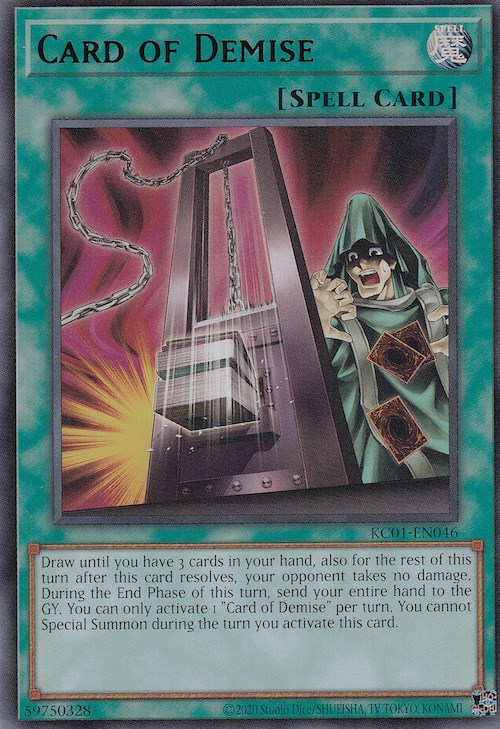 Card of Demise - 25th Anniversary Ultimate Kaiba Set - YuGiOh