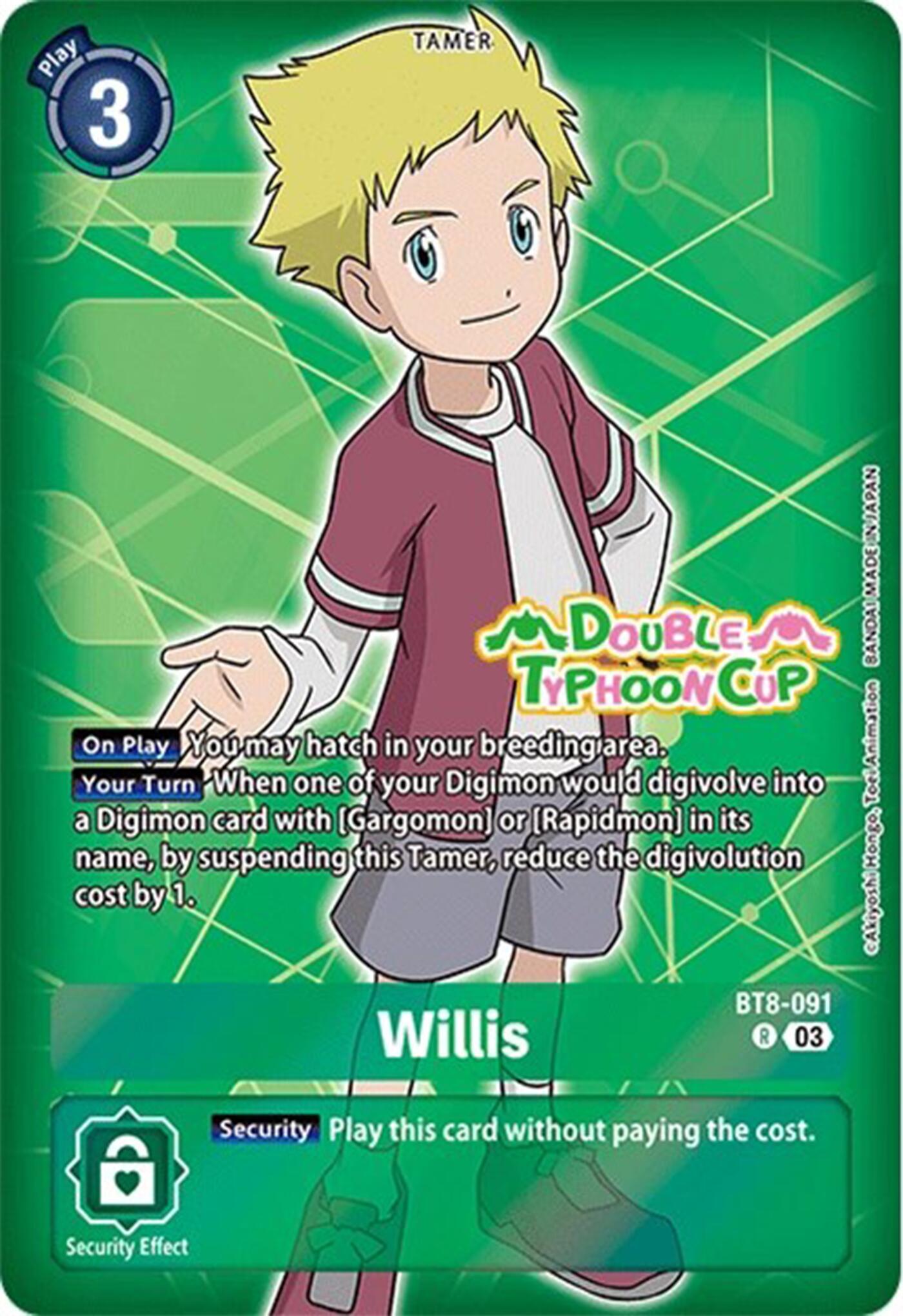 Willis (Reprint) - Starter Deck 17: Double Typhoon Advanced Deck Set ...