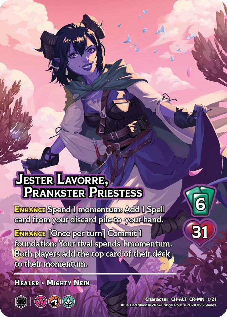 Jester Lavorre, Prankster Priestess (Alternate Art) - Challenger Series ...
