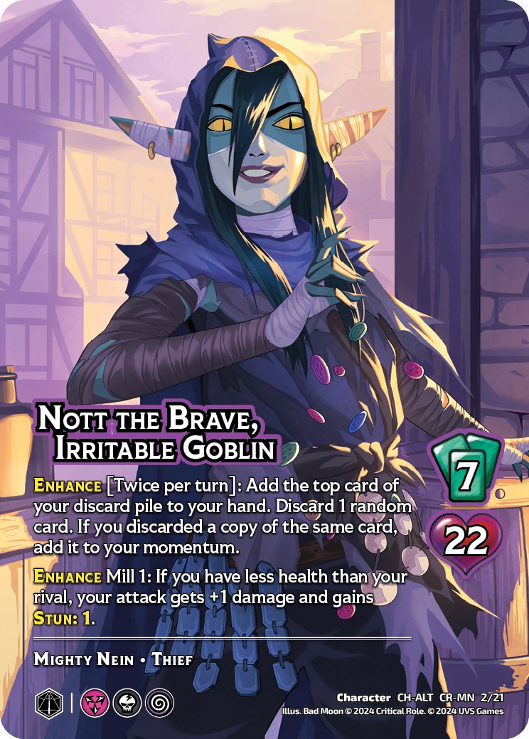 Nott the Brave, Irritable Goblin (Alternate Art) - Challenger Series: Vox Machina and Mighty ...