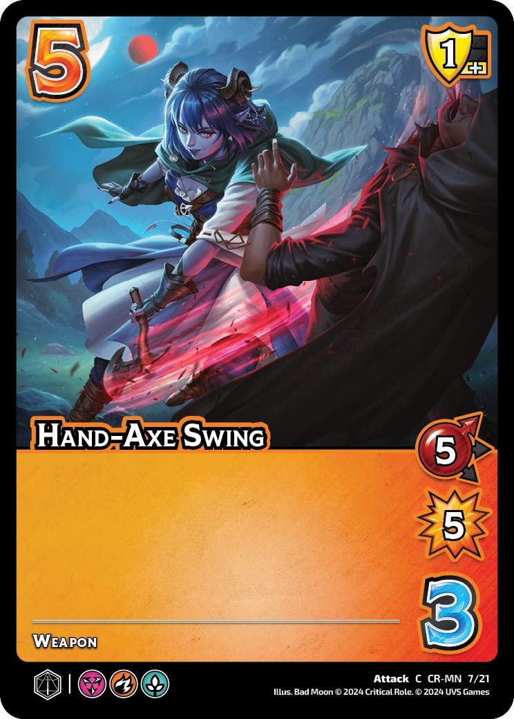 Hand-Axe Swing - Challenger Series: Vox Machina and Mighty Nein - UniVersus