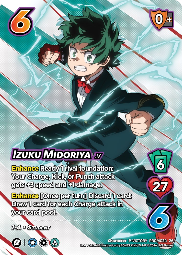 Izuku Midoriya (Season 1 Local Qualifier Promo) - UniVersus: My Hero Academia Promo Cards ...