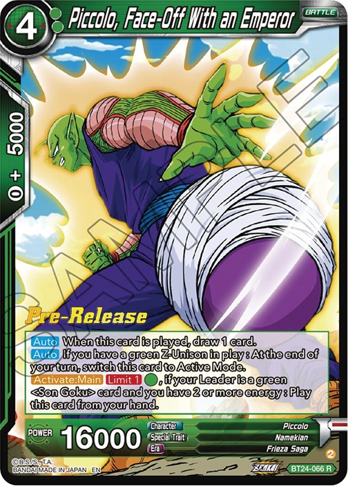 Piccolo, Face-Off With an Emperor - Beyond Generations Pre-Release ...