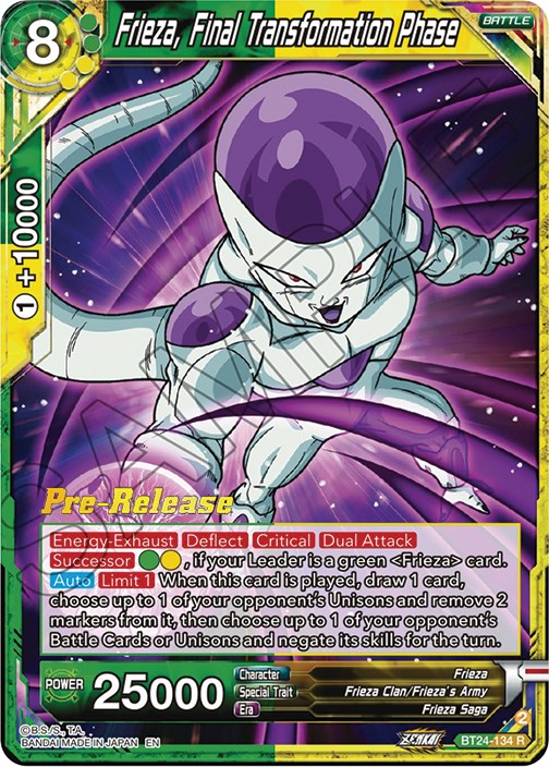 Frieza, Final Transformation Phase - Beyond Generations Pre-Release ...