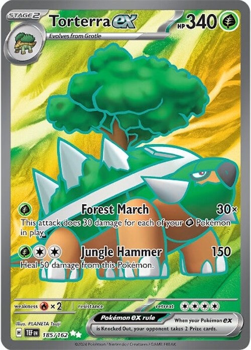 Torterra ex - 185/162 - SV05: Temporal Forces - Pokemon
