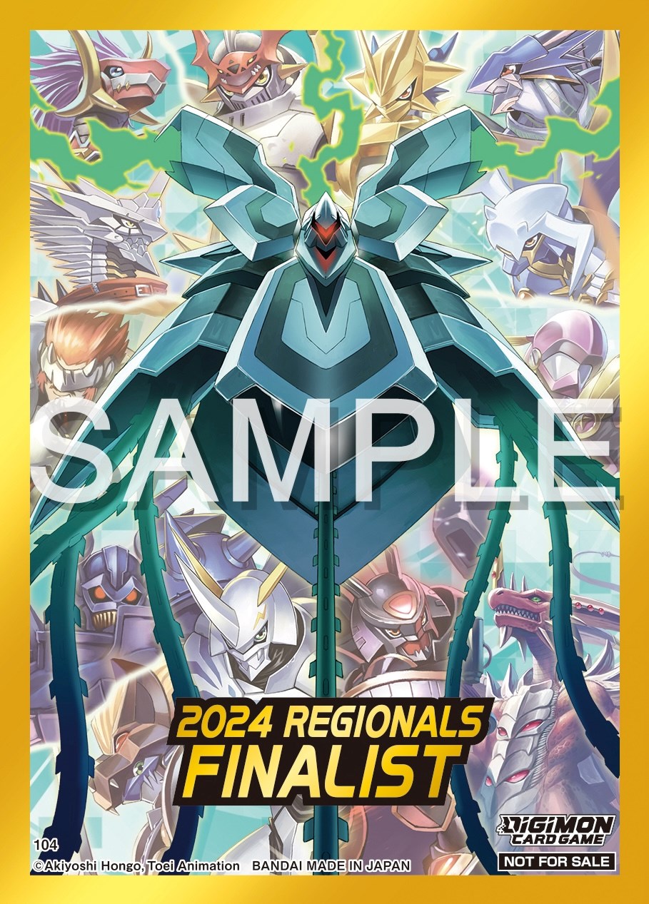 Digimon Card Game Official Sleeves - 2024 Regionals Finalist (5-Pack ...