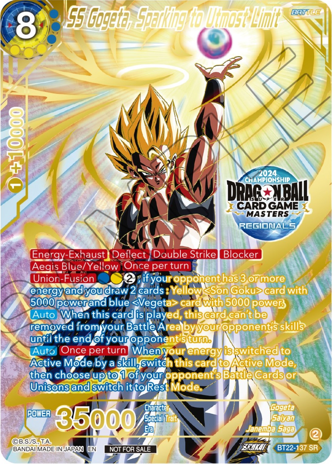 SS Gogeta, Sparking to Utmost Limit (2024 Championship Regionals Top 16 ...