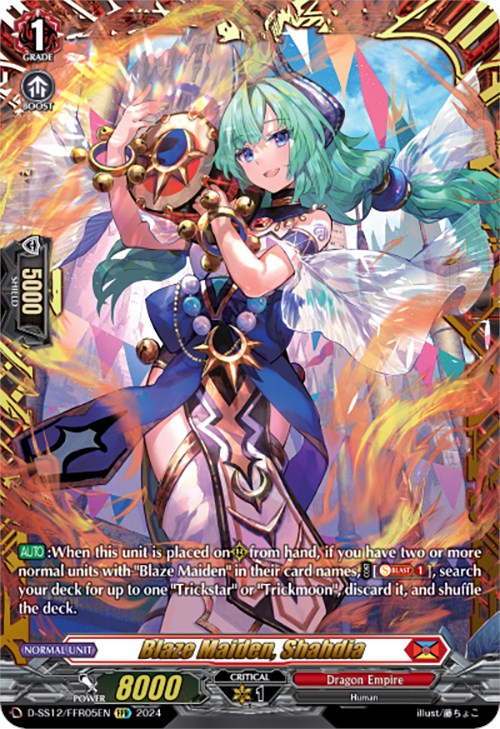 Blaze Maiden, Shahdia (FFR) - D-SS12: Triple Drive Booster - Cardfight ...