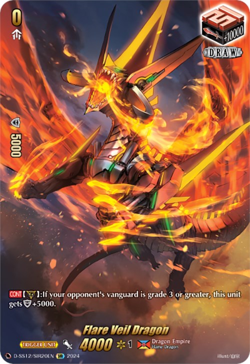 Flare Veil Dragon (SIR) - D-SS12: Triple Drive Booster - Cardfight Vanguard