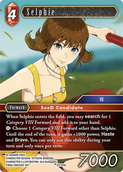 Selphie - Hidden Hope - Final Fantasy TCG