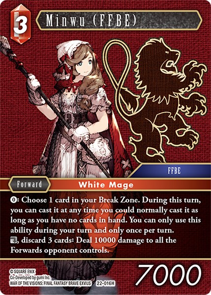 Minwu (FFBE) - Hidden Hope - Final Fantasy TCG