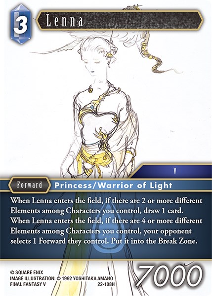 Lenna - Hidden Hope - Final Fantasy TCG