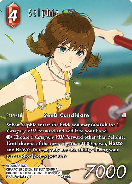 Selphie (Full Art) - Hidden Hope - Final Fantasy TCG