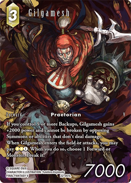 Gilgamesh (Full Art) - Hidden Hope - Final Fantasy TCG
