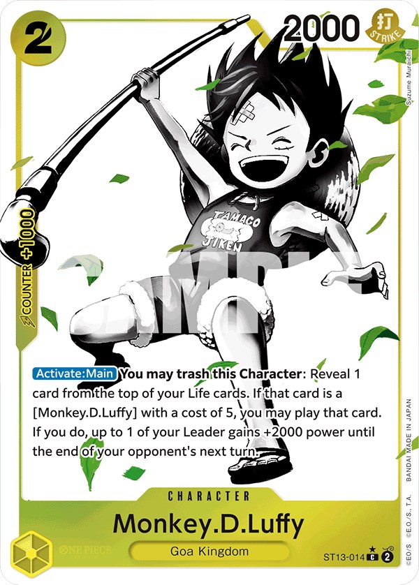 Monkey.D.Luffy (014) (Parallel) - Ultra Deck: The Three Brothers - One ...
