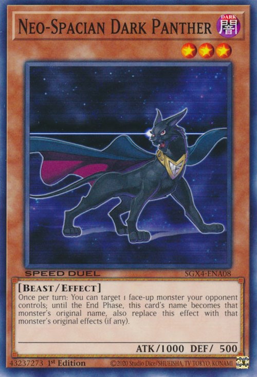 Neo-Spacian Dark Panther - Speed Duel GX: Midterm Destruction - YuGiOh