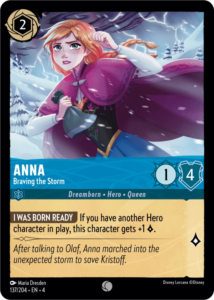 Anna - Braving the Storm - Ursula's Return - Disney Lorcana